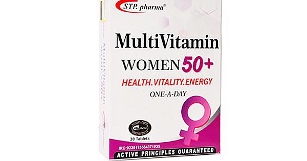 قرص مولتی ویتامین بانوان بالای 50 سال اس تی پی فارما | داروکالا